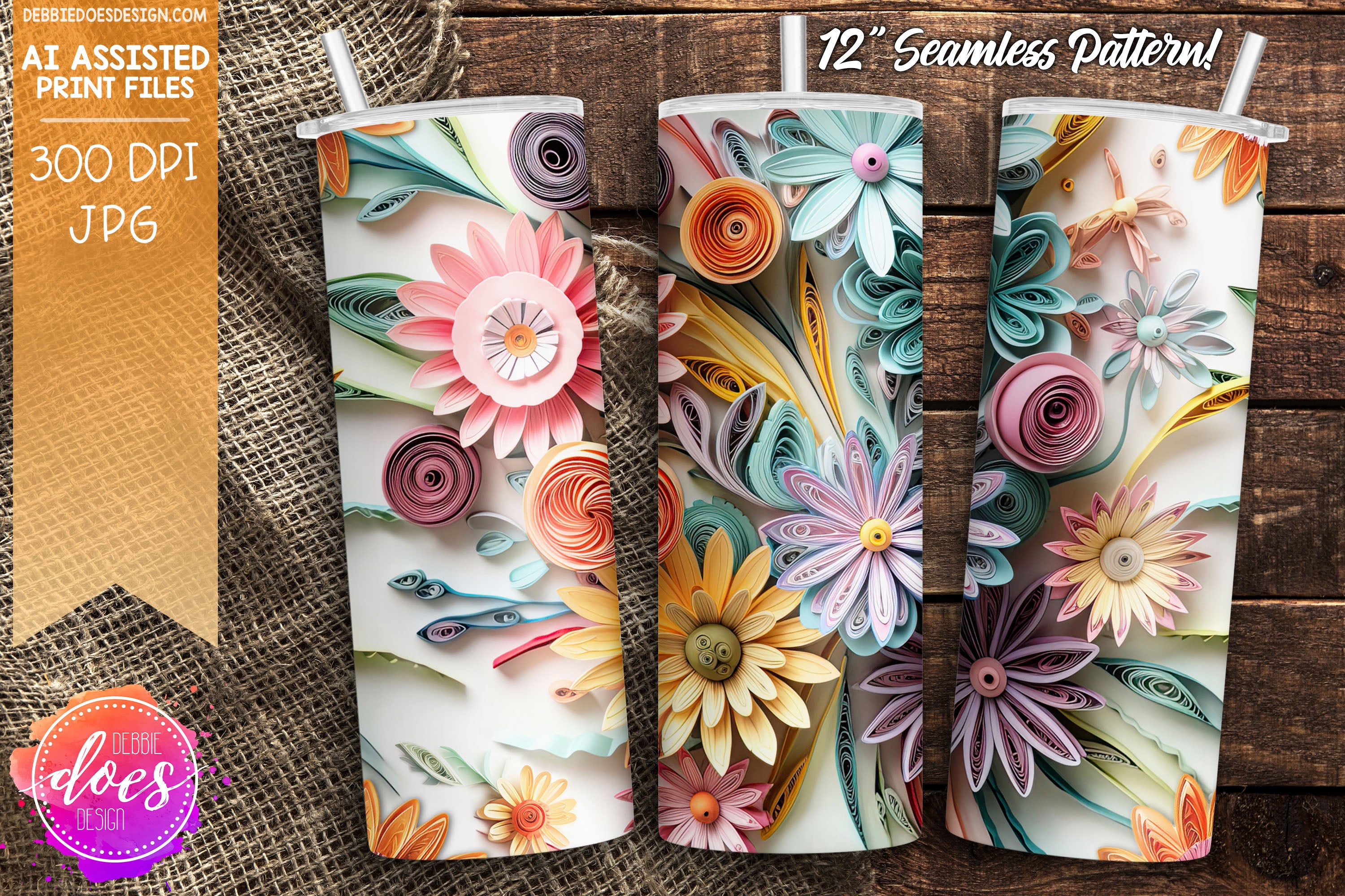 Soft Pastel Wildflowers - Seamless Pattern - Design Elements – Debbie ...