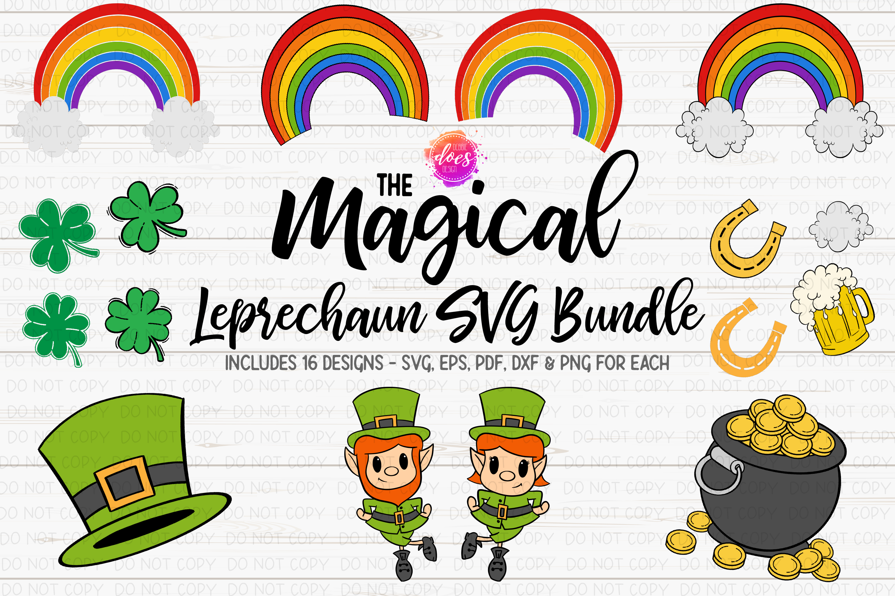 The Magical Leprechaun SVG Bundle - Includes 16 Designs! - SVG File ...